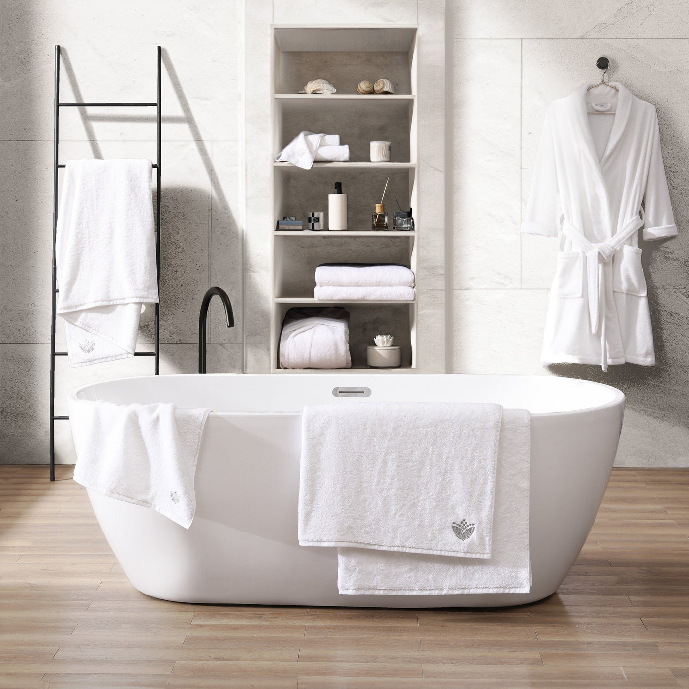 Egyptian Cotton Robe – Pure Parima