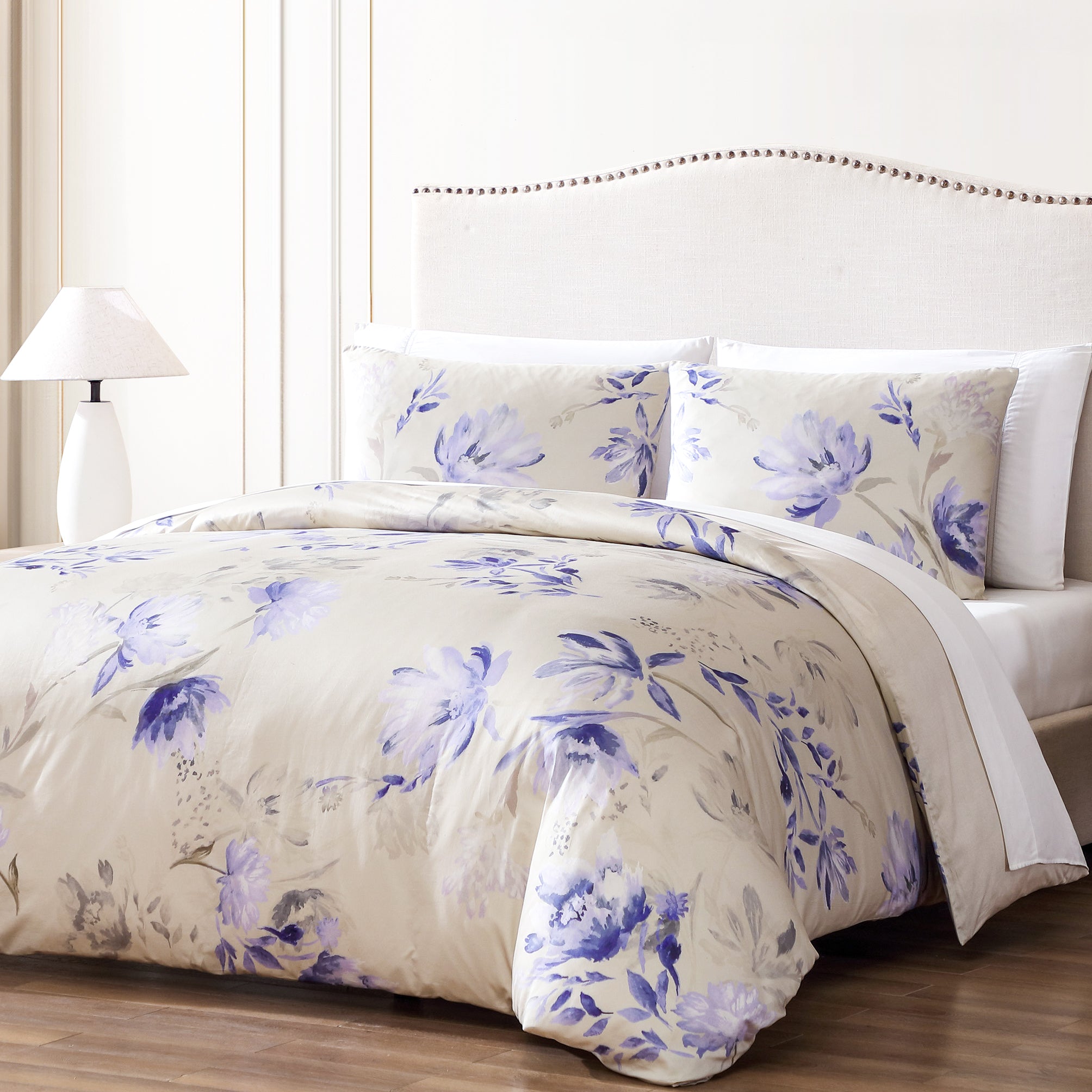 Signature Print Sateen Duvet Cover Set – Pure Parima