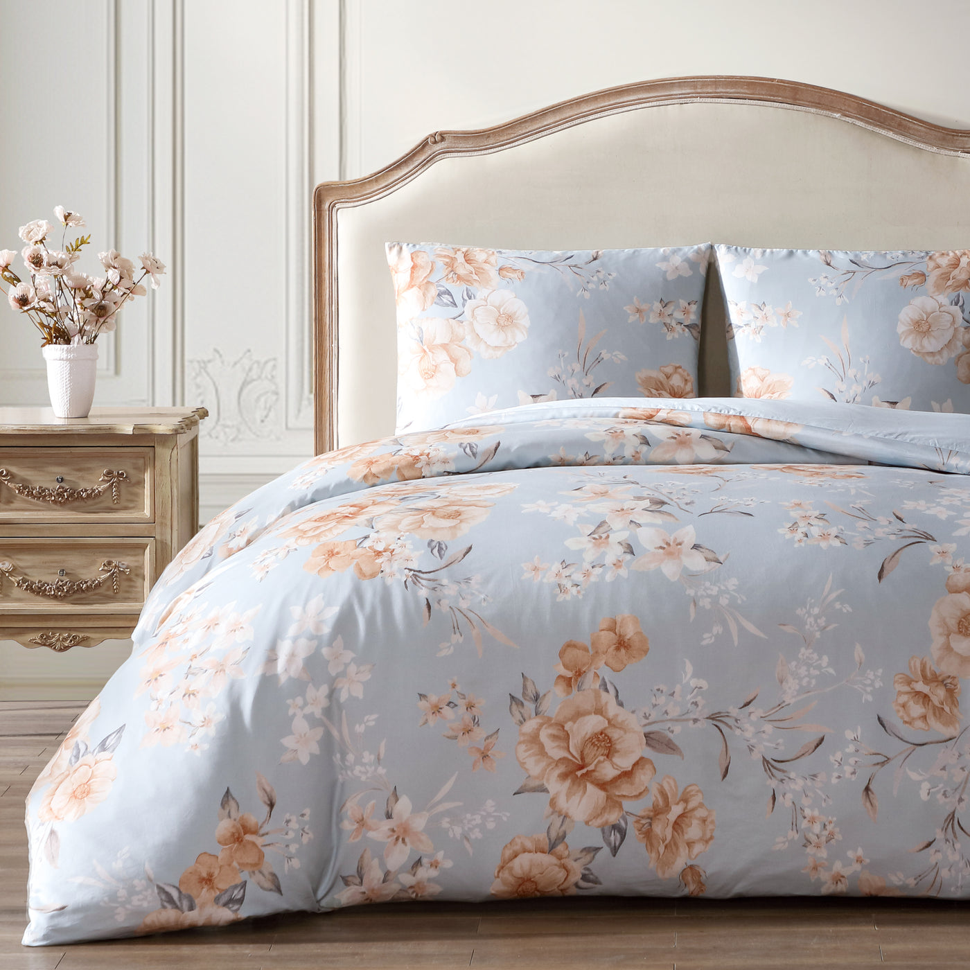 Signature Print Sateen Duvet Cover Set – Pure Parima