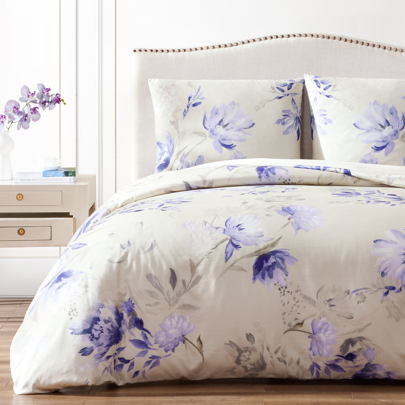 Signature Print Sateen Duvet Cover Set – Pure Parima